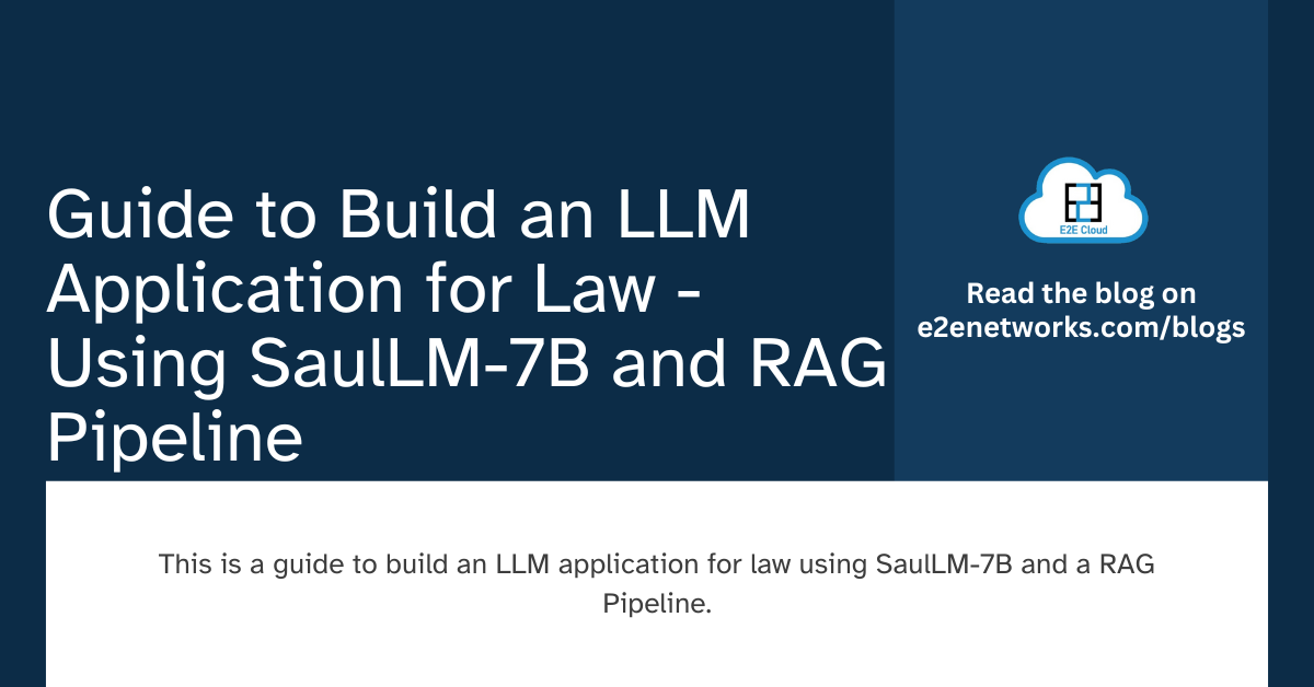 LLM Application for Law Using SaulLM-7B and RAG